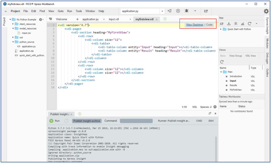 Rapid Python Model Deployment with FICO® Xpress Insight