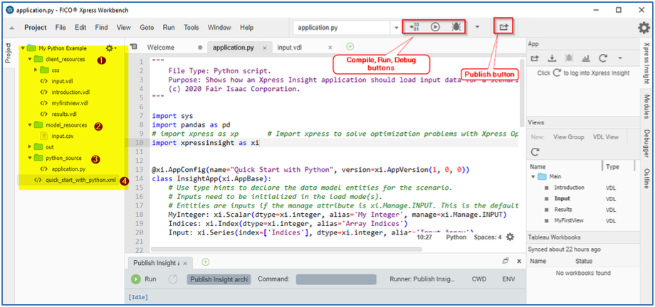 Rapid Python Model Deployment With Fico® Xpress Insight 2013